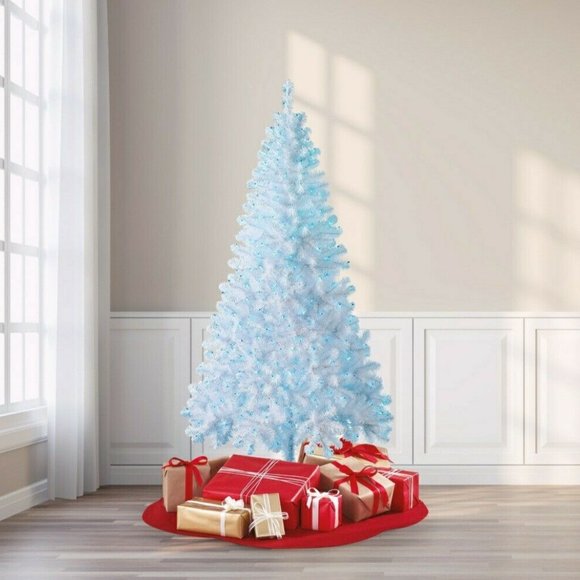 Holiday | Christmas Pre Lit Tree White Xmas Pine 65 | Poshmark